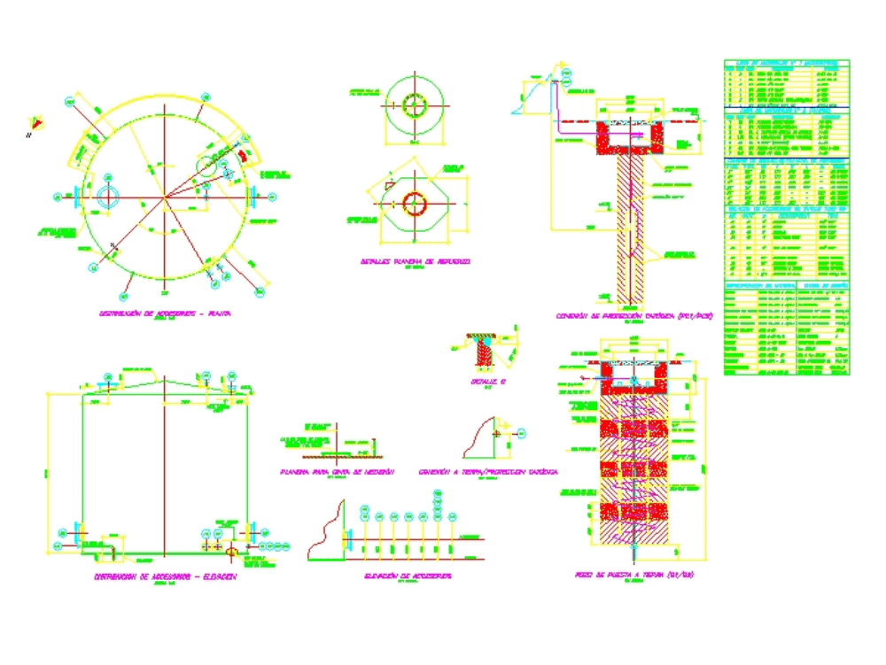 Tanque 1mb en AutoCAD | Descargar CAD (1.89 MB) | Bibliocad