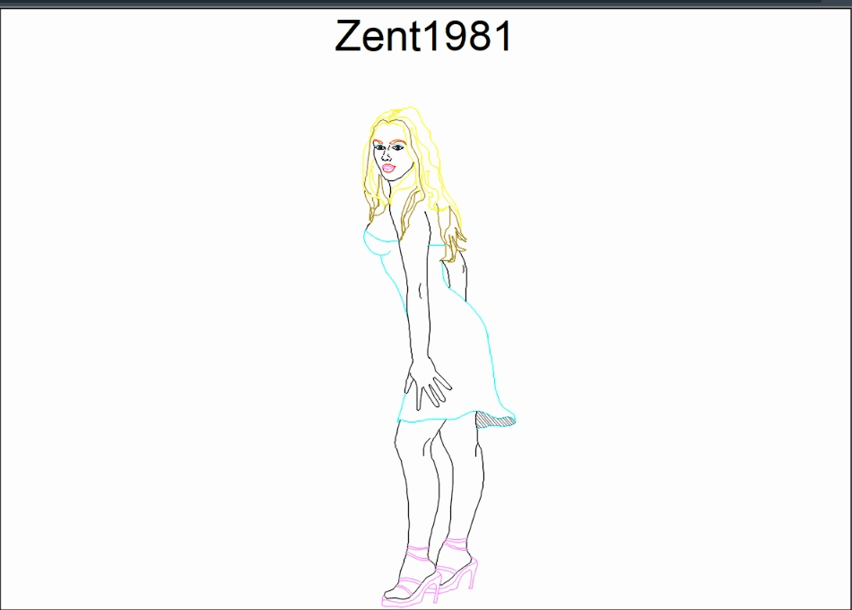 Escala humana de mujer 2 en AutoCAD | Descargar CAD gratis (48.81 KB ...