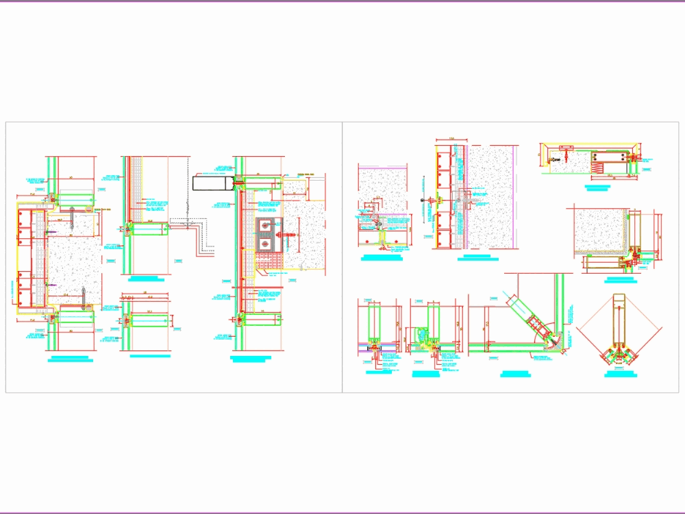 Aluminum Mullion Detail Cad