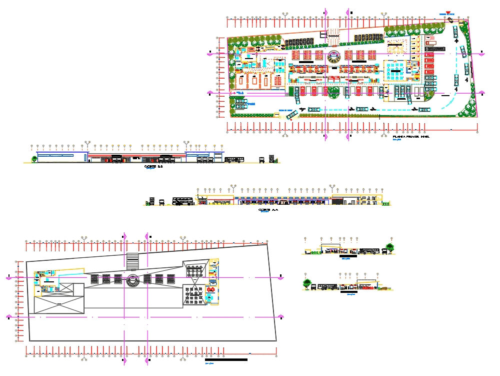 Bushaltestelle in AutoCAD | Kostenlos CAD herunterladen (1.55 MB ...