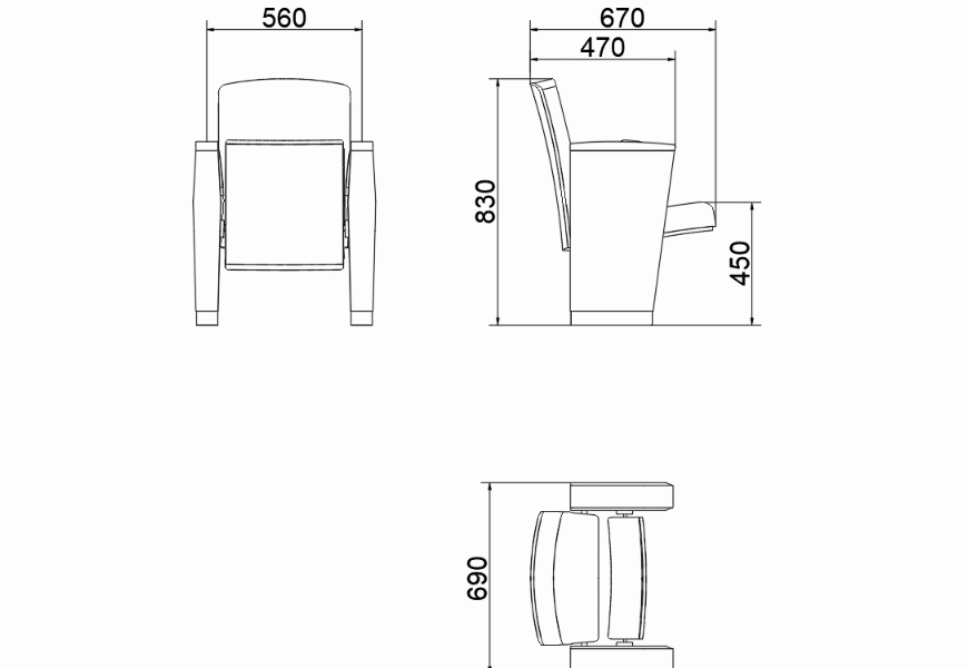 Butaca baltico en AutoCAD | Descargar CAD gratis (147.9 KB) | Bibliocad