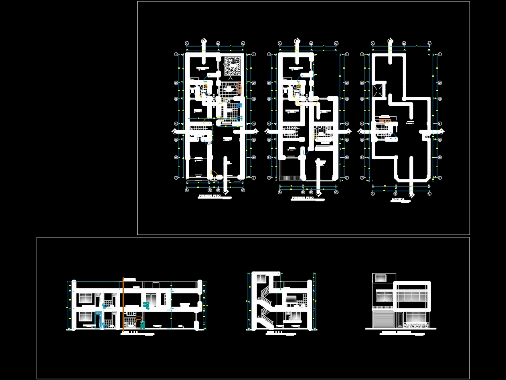 Maison unifamiliale dans AutoCAD | Téléchargement CAD gratuit (1.6 MB) | Bibliocad