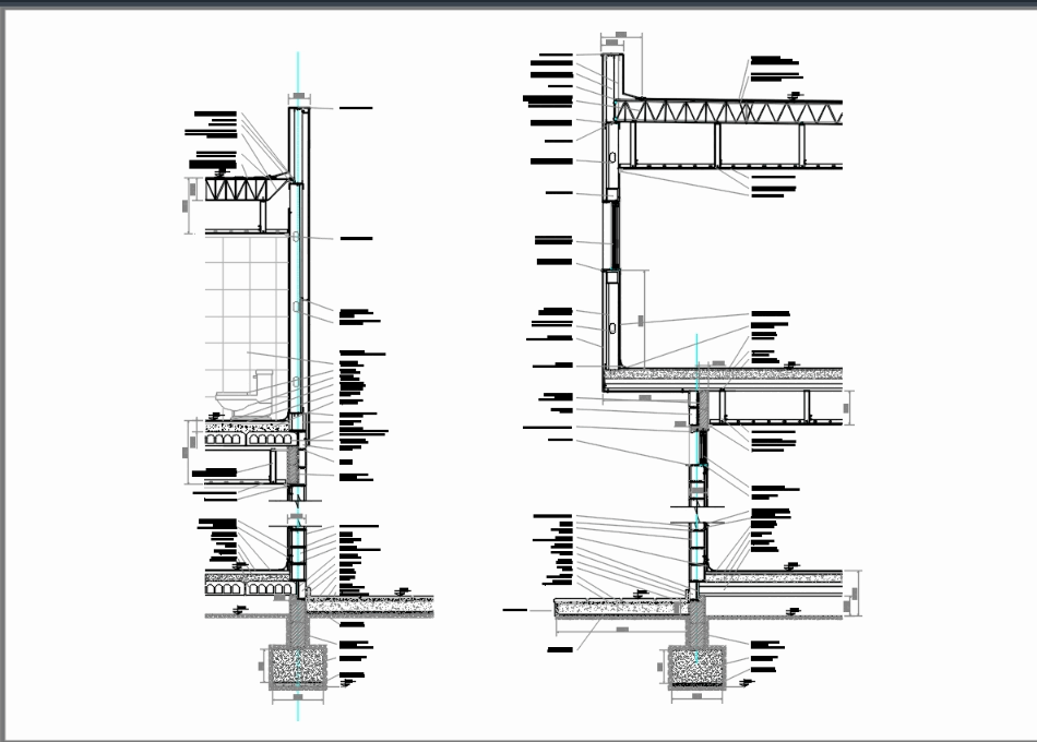 Corte constructivo construcción en seco (375.8 KB) | Bibliocad