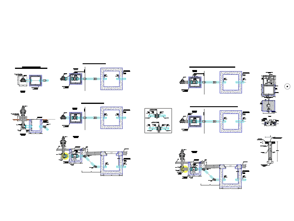 Hidrante tipo con medidor en AutoCAD | Descargar CAD (281.18 KB) | Bibliocad