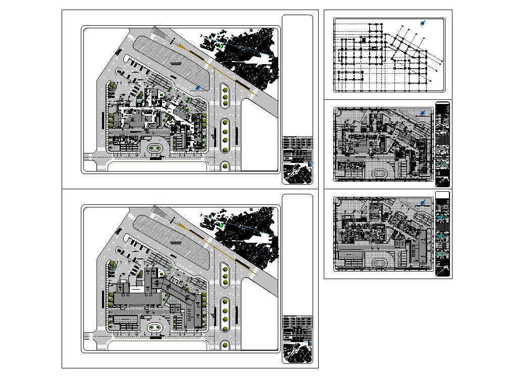 Hospital in AutoCAD | Download CAD free (9.57 MB) | Bibliocad