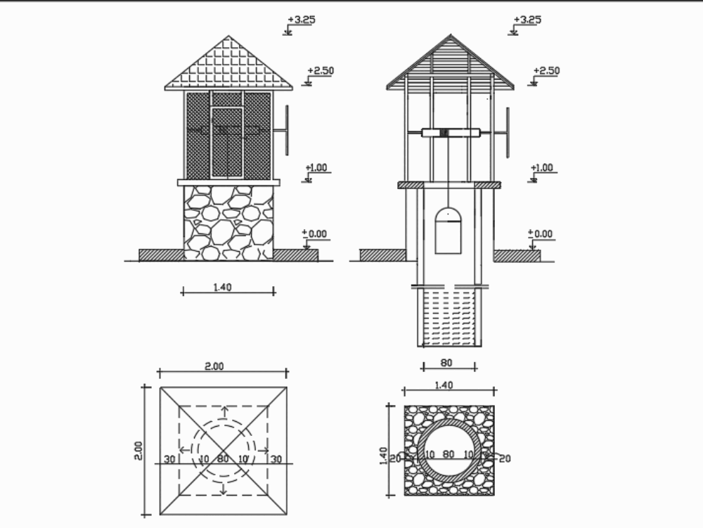 Well drilling in AutoCAD | Download CAD free (67.21 KB) | Bibliocad
