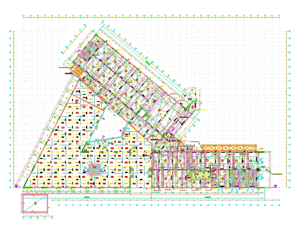 Basement plan - musuem (part 2) in AutoCAD | CAD (900.32 KB) | Bibliocad