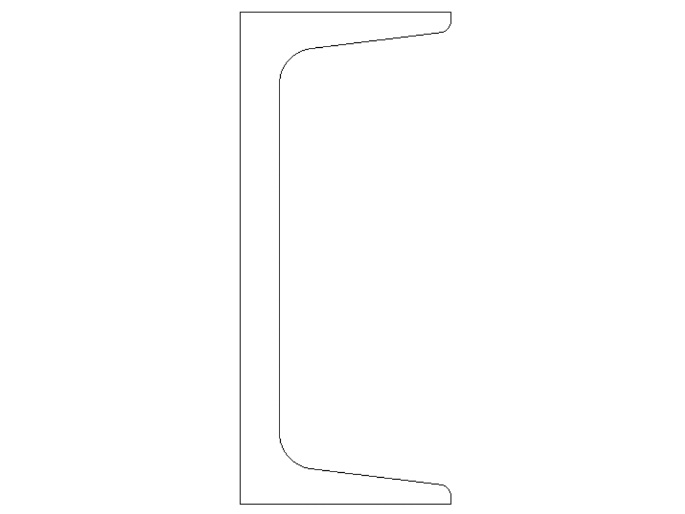 Perfil c standar en AutoCAD | Descargar CAD gratis (129.23 KB) | Bibliocad