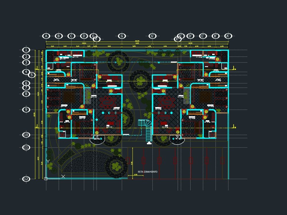 Departamento de lujo en AutoCAD | Descargar CAD gratis (1.08 MB) | Bibliocad