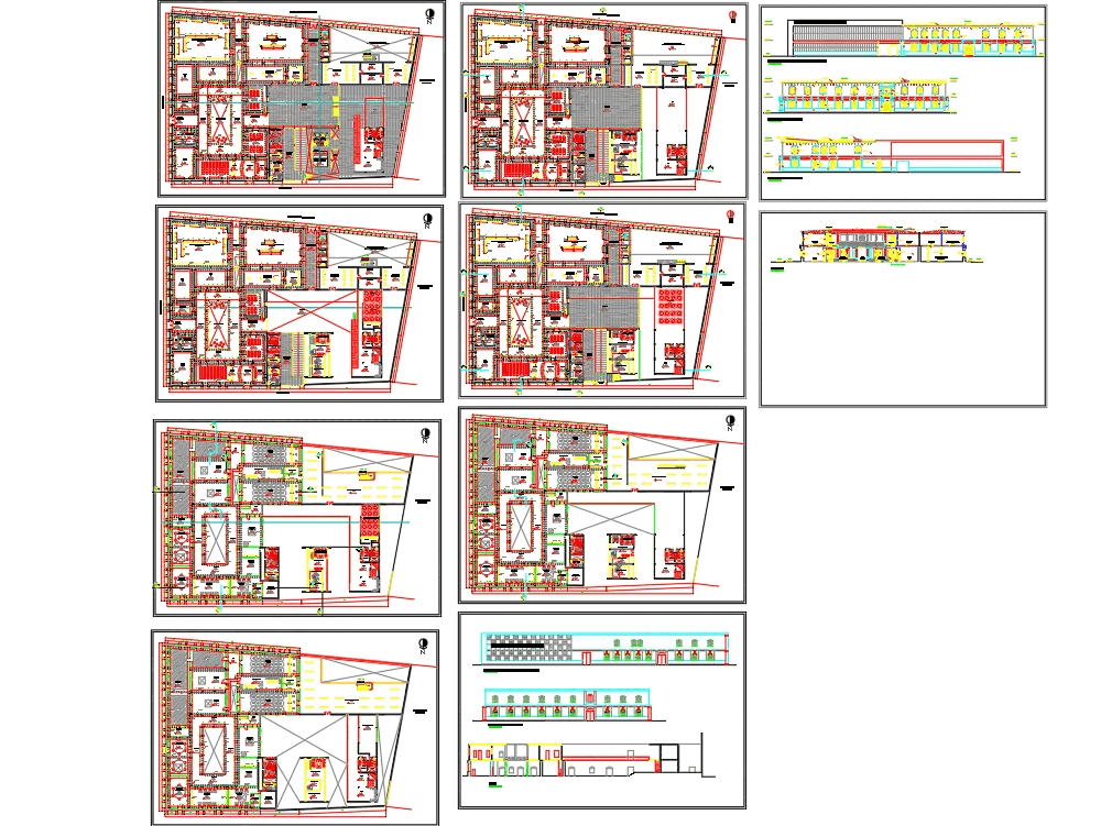 Centro cultural final en AutoCAD | Descargar CAD (3.66 MB) | Bibliocad