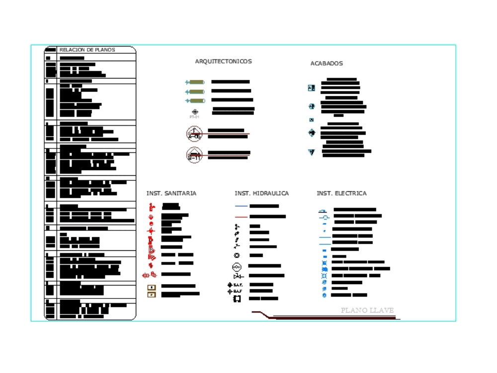 Plano llave en AutoCAD | Descargar CAD gratis (1.53 MB) | Bibliocad