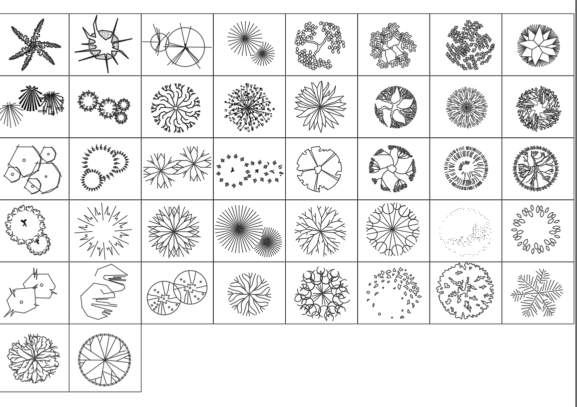 Trees in AutoCAD | Download CAD free (392.67 KB) | Bibliocad