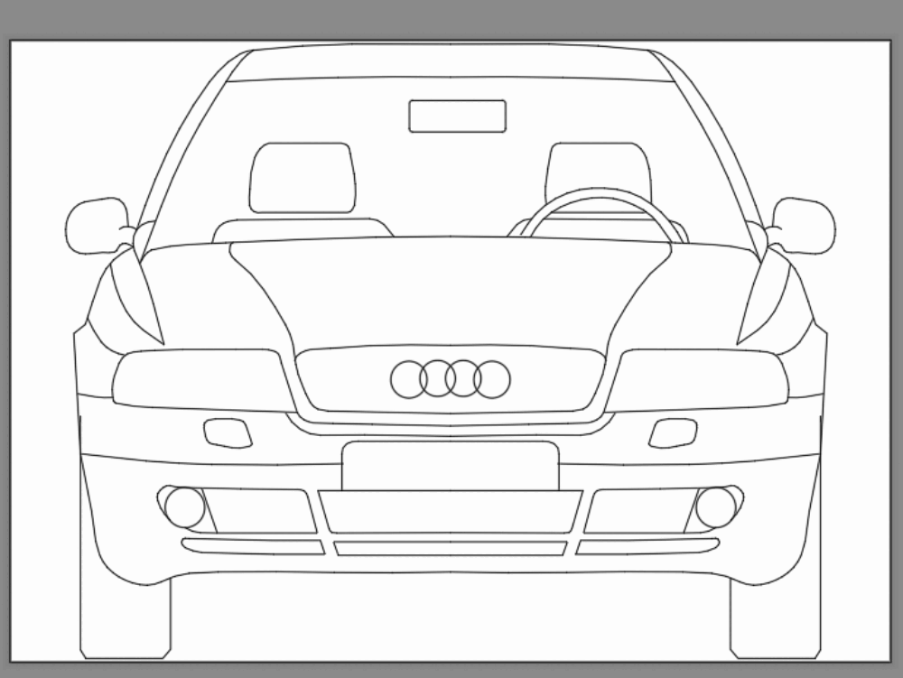 Automovil en AutoCAD | Descargar CAD gratis (22.27 KB) | Bibliocad