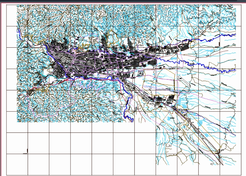 Mapa de ibagué; tolima; colômbia em AutoCAD | CAD (6.13 MB) | Bibliocad