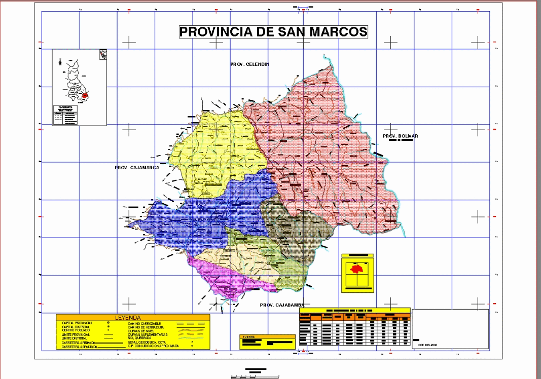 Mapa san marcos cajamarca en AutoCAD | Descargar CAD gratis (333.24 KB ...