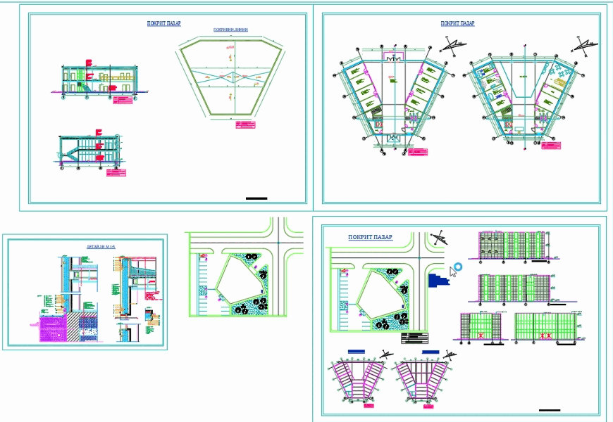 Shop center in AutoCAD | Download CAD free (2.52 MB) | Bibliocad