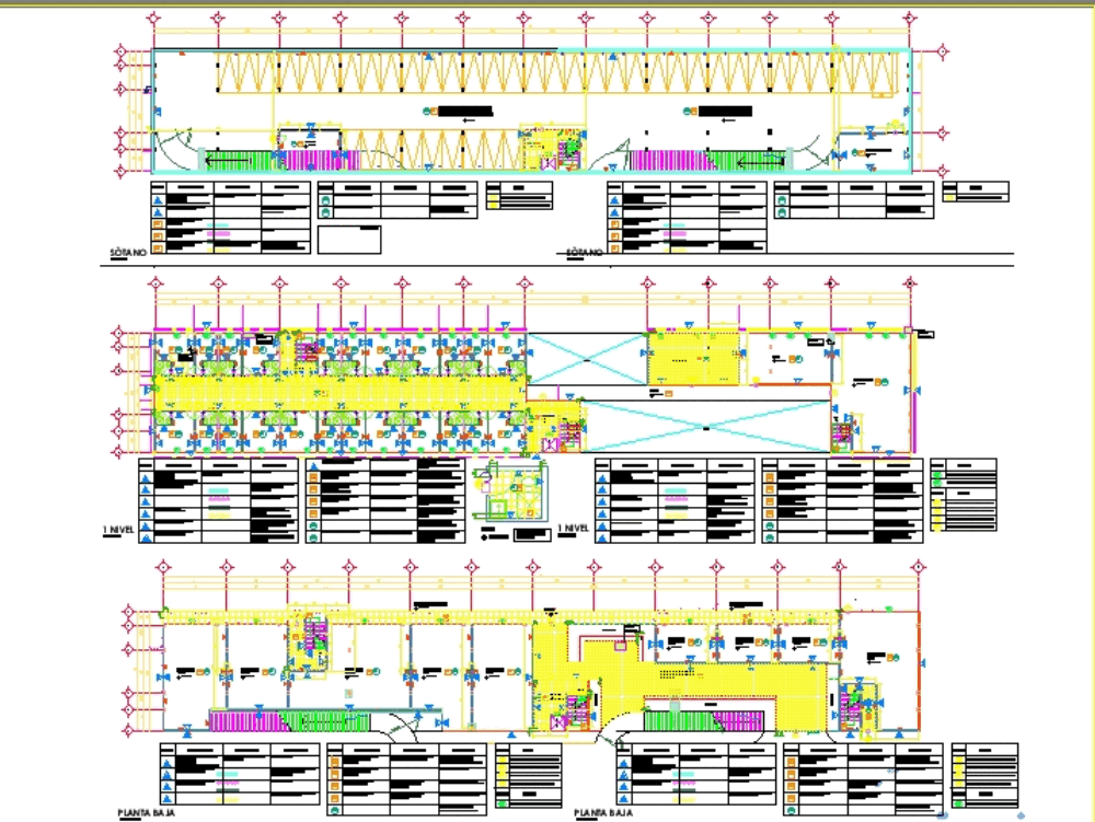 Student residence in AutoCAD | CAD download (6.71 MB) | Bibliocad