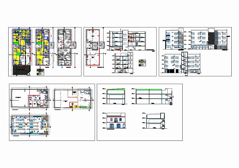 Projeto maxibodegas em AutoCAD | Baixar CAD (2.39 MB) | Bibliocad