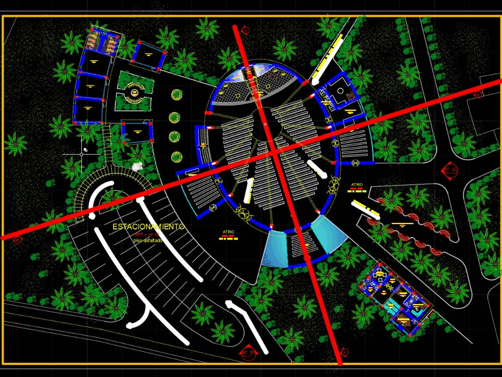Church in AutoCAD | Download CAD free (322.68 KB) | Bibliocad