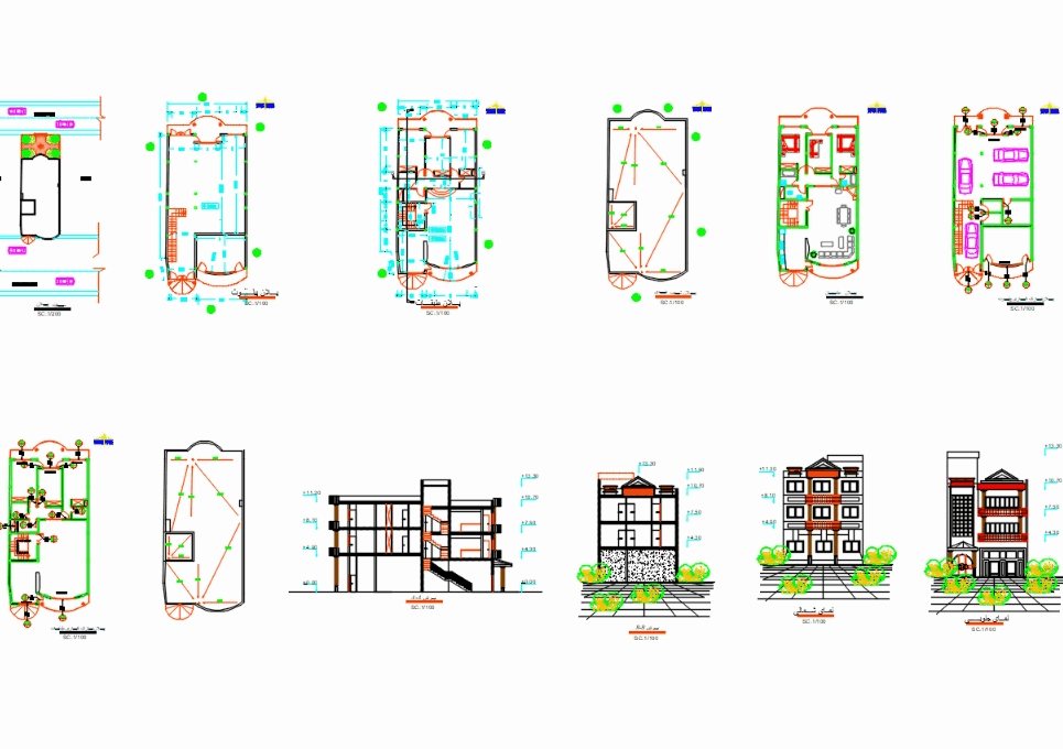 Apartment in AutoCAD | Download CAD free (699.17 KB) | Bibliocad