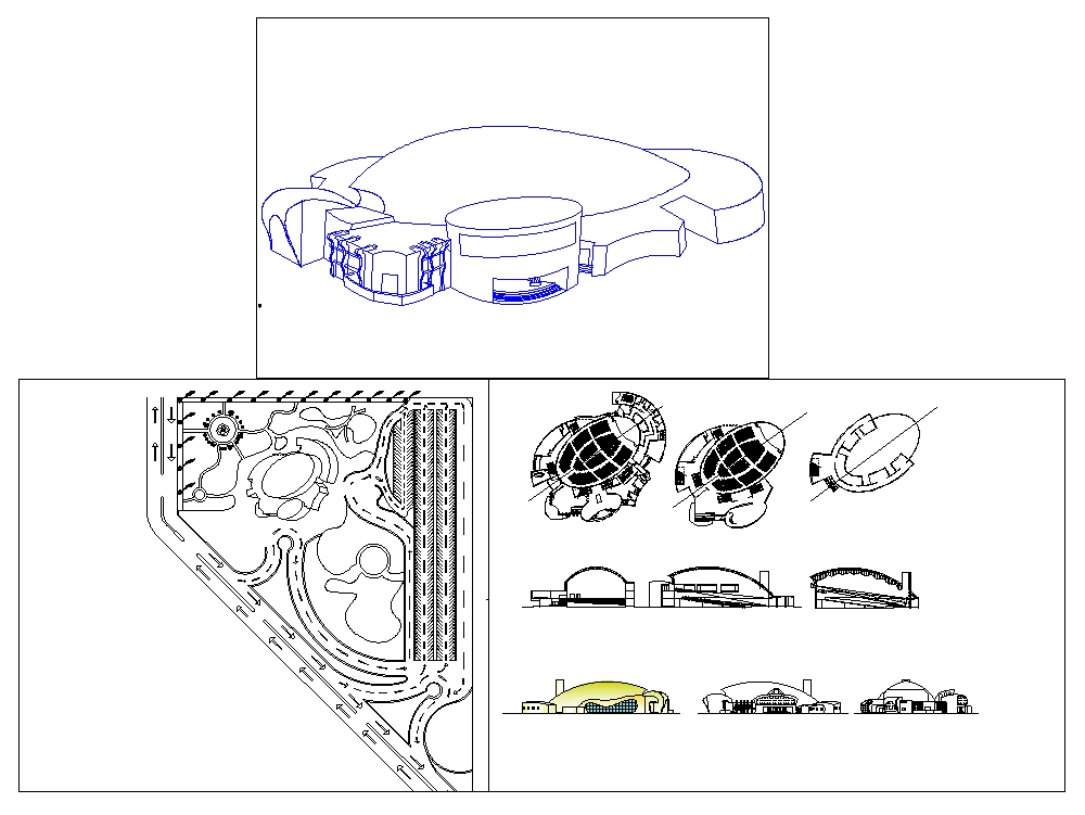 Conference hall in AutoCAD | Download CAD free (917.09 KB) | Bibliocad