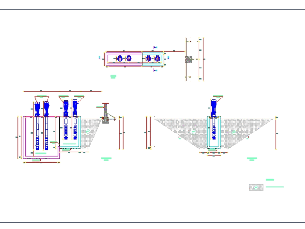 Camara de bombeo en AutoCAD | Descargar CAD (159.3 KB) | Bibliocad
