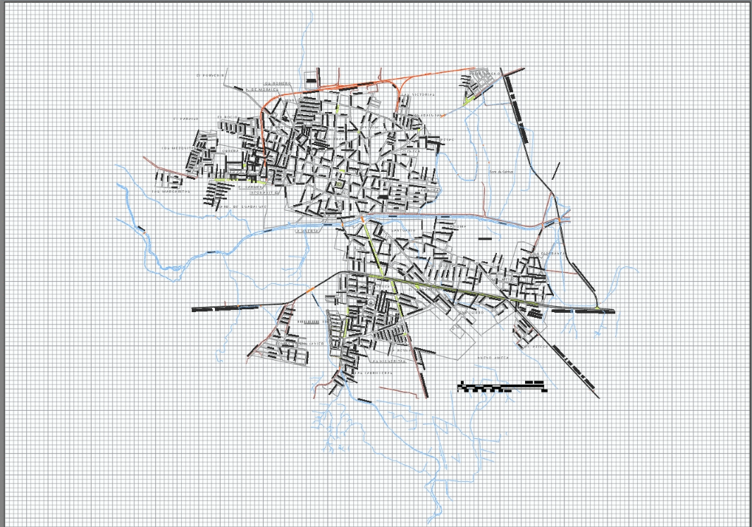 Traza urbana de ameca en AutoCAD | Descargar CAD gratis (1.1 MB ...