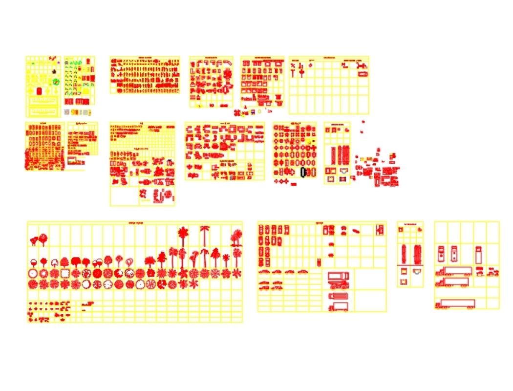 Various Blocks In AutoCAD CAD Download 9 34 MB Bibliocad