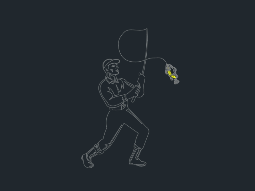 Fischer in AutoCAD | Kostenlos CAD herunterladen (389.1 KB) | Bibliocad