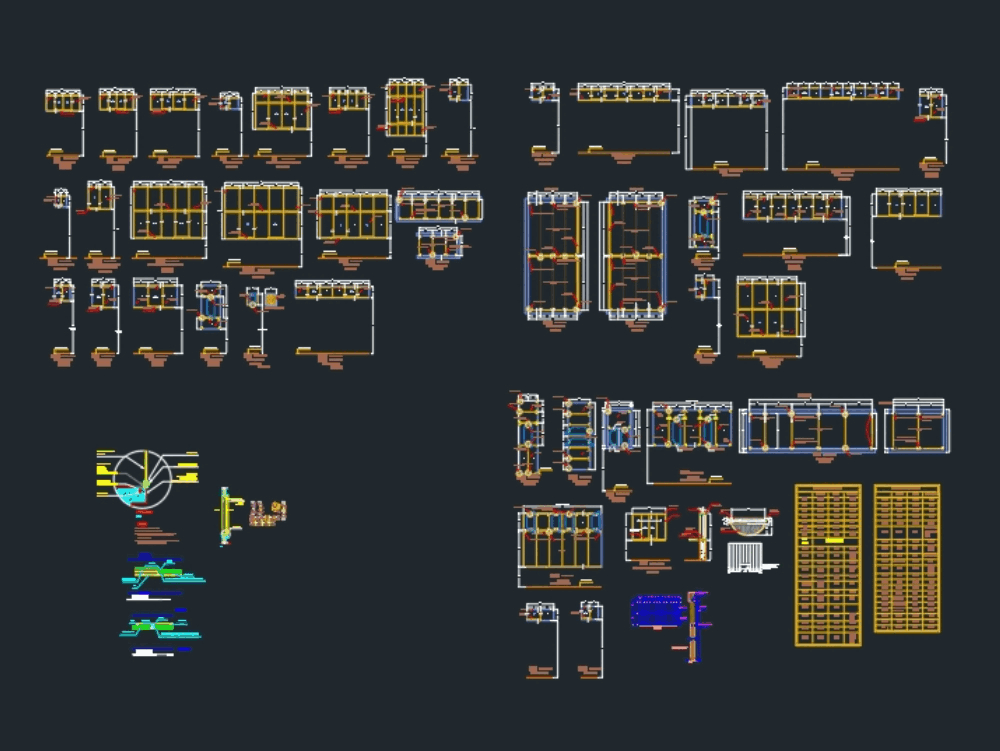 Detalles de ventanas en AutoCAD | Descargar CAD gratis (1.07 MB ...