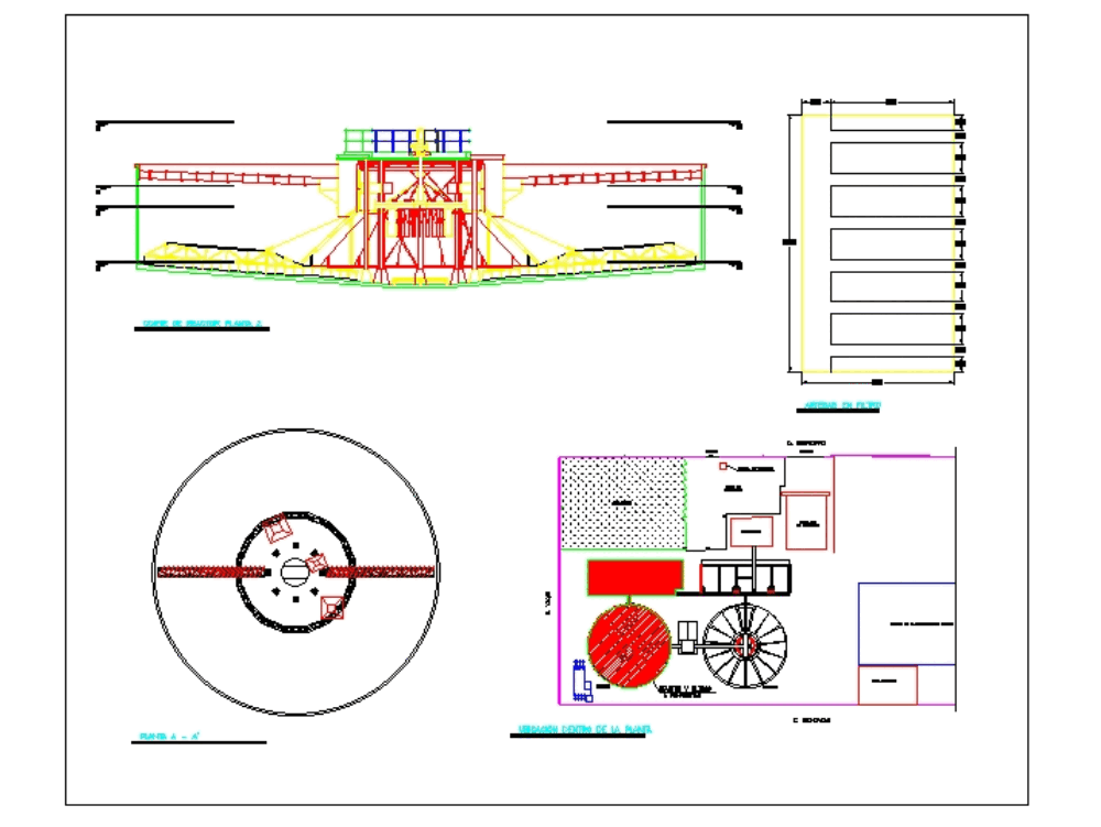 Water treatment plant reactor in AutoCAD | CAD (1.05 MB) | Bibliocad