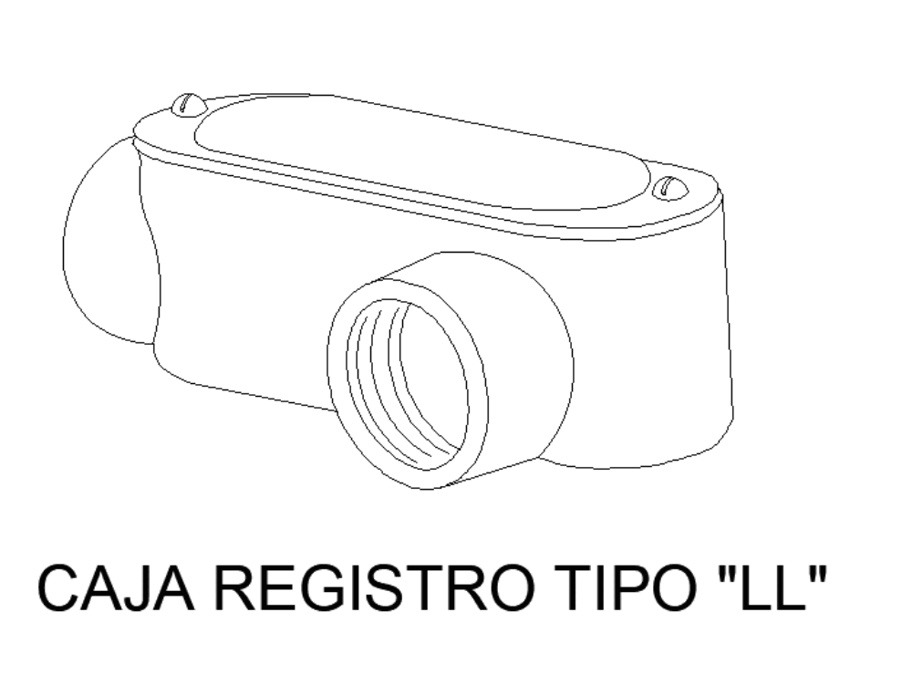 Caja registro tipo ll en AutoCAD | Descargar CAD (19.64 KB) | Bibliocad