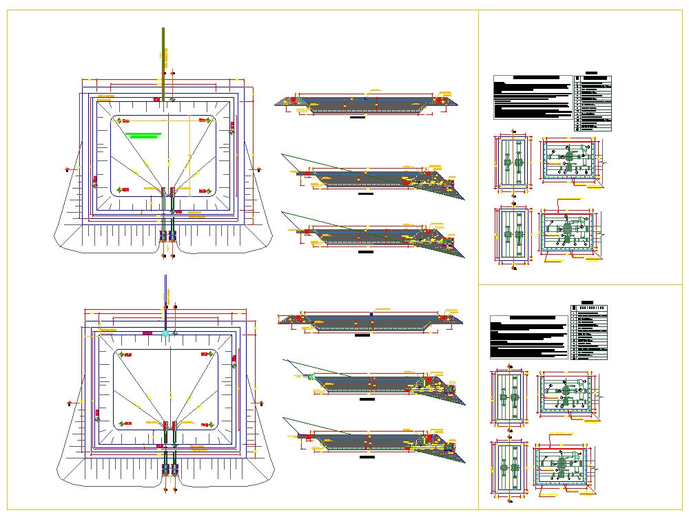 Reservorio de geomenbrana en AutoCAD | Descargar CAD (598.06 KB) | Bibliocad