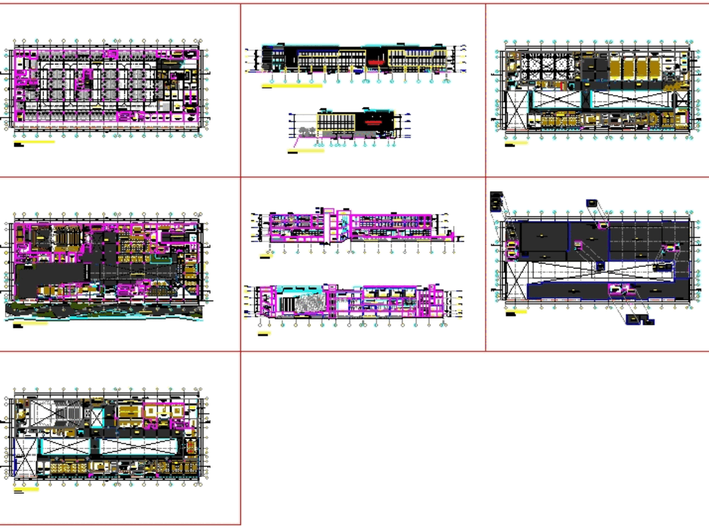 Convention center in AutoCAD | CAD download (2.33 MB) | Bibliocad