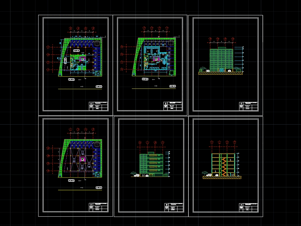 Office building in AutoCAD | Download CAD free (1.2 MB) | Bibliocad