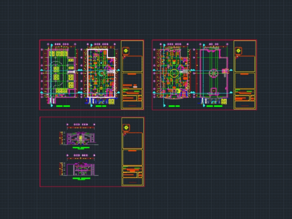 Offices in AutoCAD | CAD download (1.28 MB) | Bibliocad