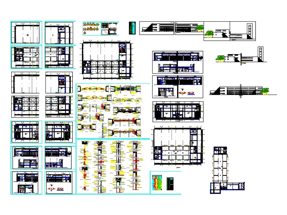 Fire station in AutoCAD | Download CAD free (9.92 MB) | Bibliocad