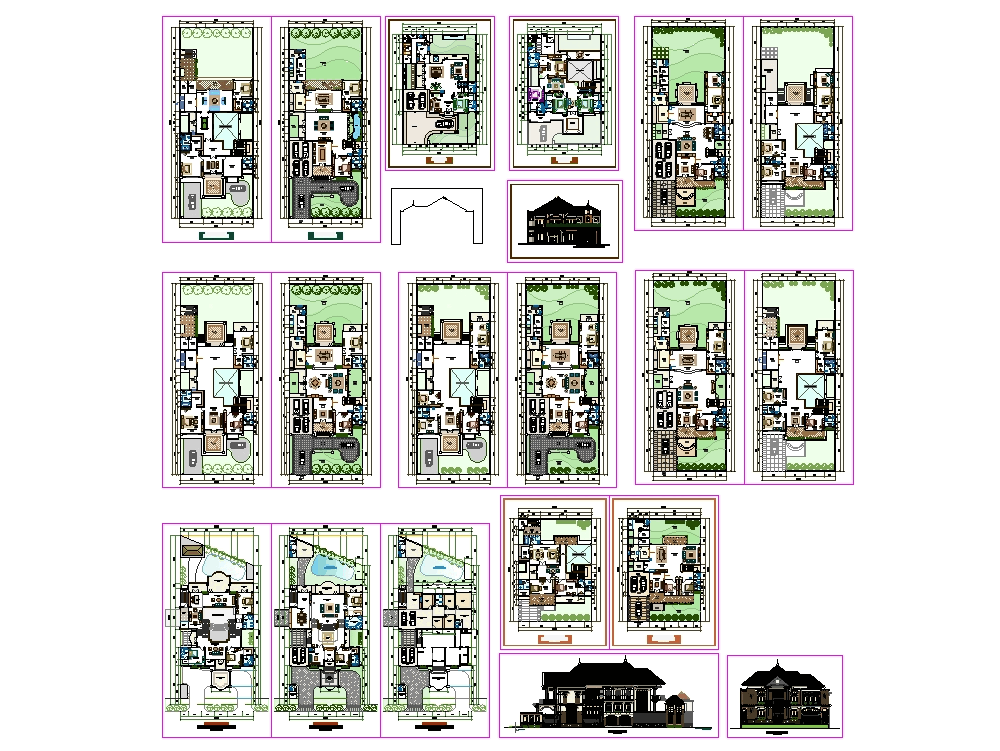 Residential house in AutoCAD | CAD download (3.02 MB) | Bibliocad