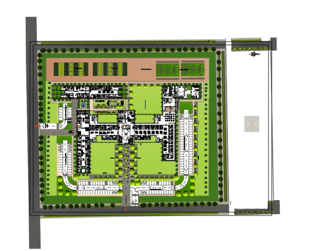 Hospital design in AutoCAD | CAD download (2.46 MB) | Bibliocad