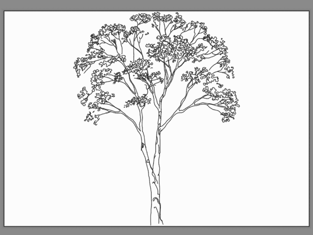 Arbre dans AutoCAD | Téléchargement CAD gratuit (168.85 KB) | Bibliocad