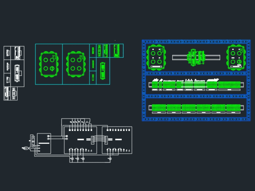 Plano para modulo de plc en AutoCAD | Descargar CAD gratis (313.7 KB) | Bibliocad