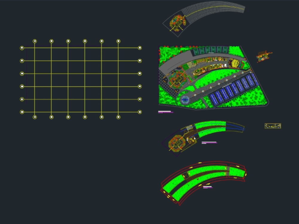 Recreation center in AutoCAD | CAD download (2.88 MB) | Bibliocad