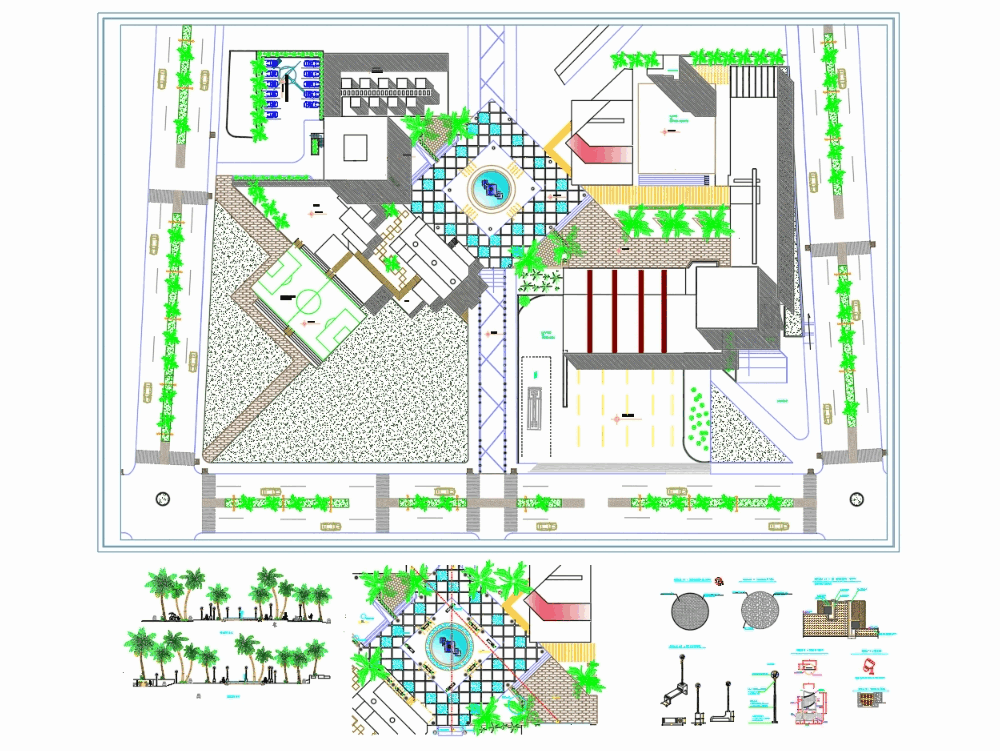 Parque Urbano Em Autocad Baixar Cad Grátis 3 58 Mb Bibliocad
