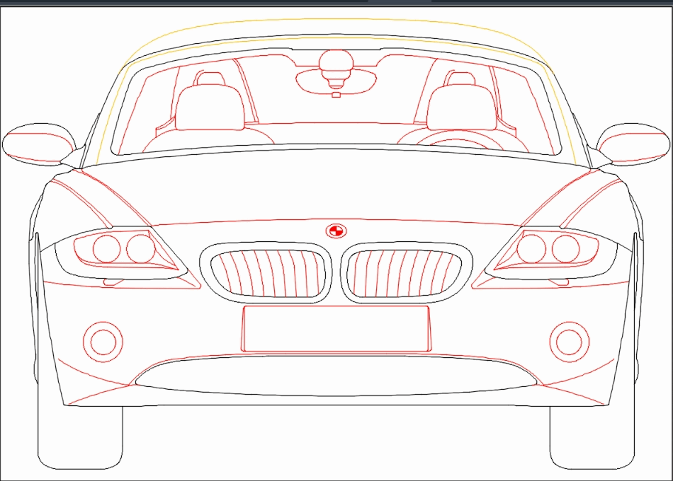 Bmw 2d en AutoCAD | Descargar CAD (21.45 KB) | Bibliocad