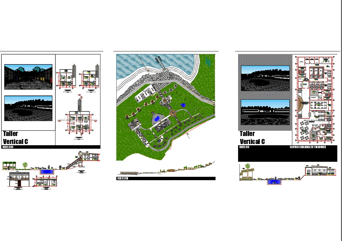 Ecolodge en AutoCAD | Descargar CAD gratis (13.81 MB) | Bibliocad