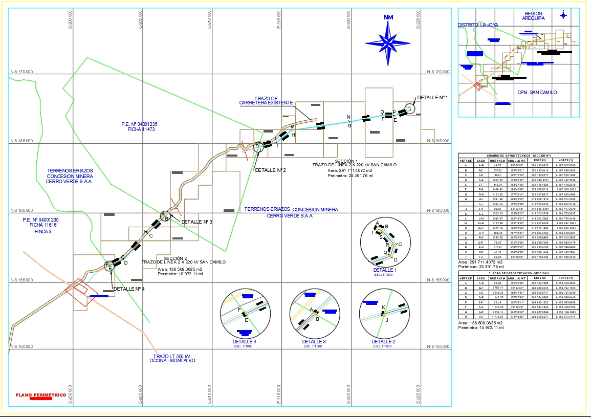 High voltage line in AutoCAD | Download CAD free (209.18 KB) | Bibliocad