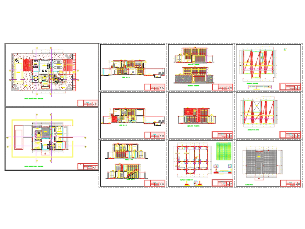 Lieu d'habitation dans AutoCAD | Téléchargement CAD (1.71 MB) | Bibliocad