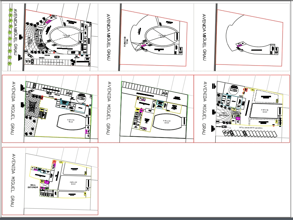 Discoteca Partido Arquitectonico En Autocad Cad 768 36 Kb Bibliocad