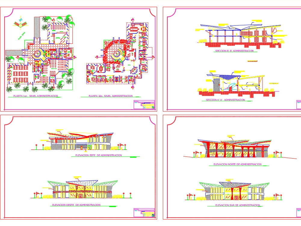 Maintenance office project in AutoCAD | CAD (3.13 MB) | Bibliocad