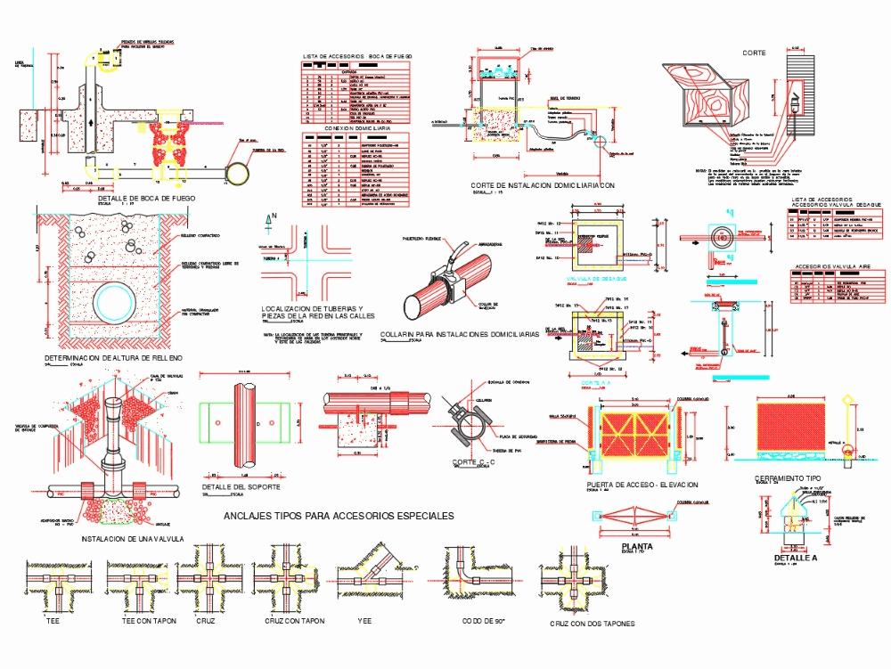 Sistema de agua potable en AutoCAD | Descargar CAD (1016.11 KB) | Bibliocad